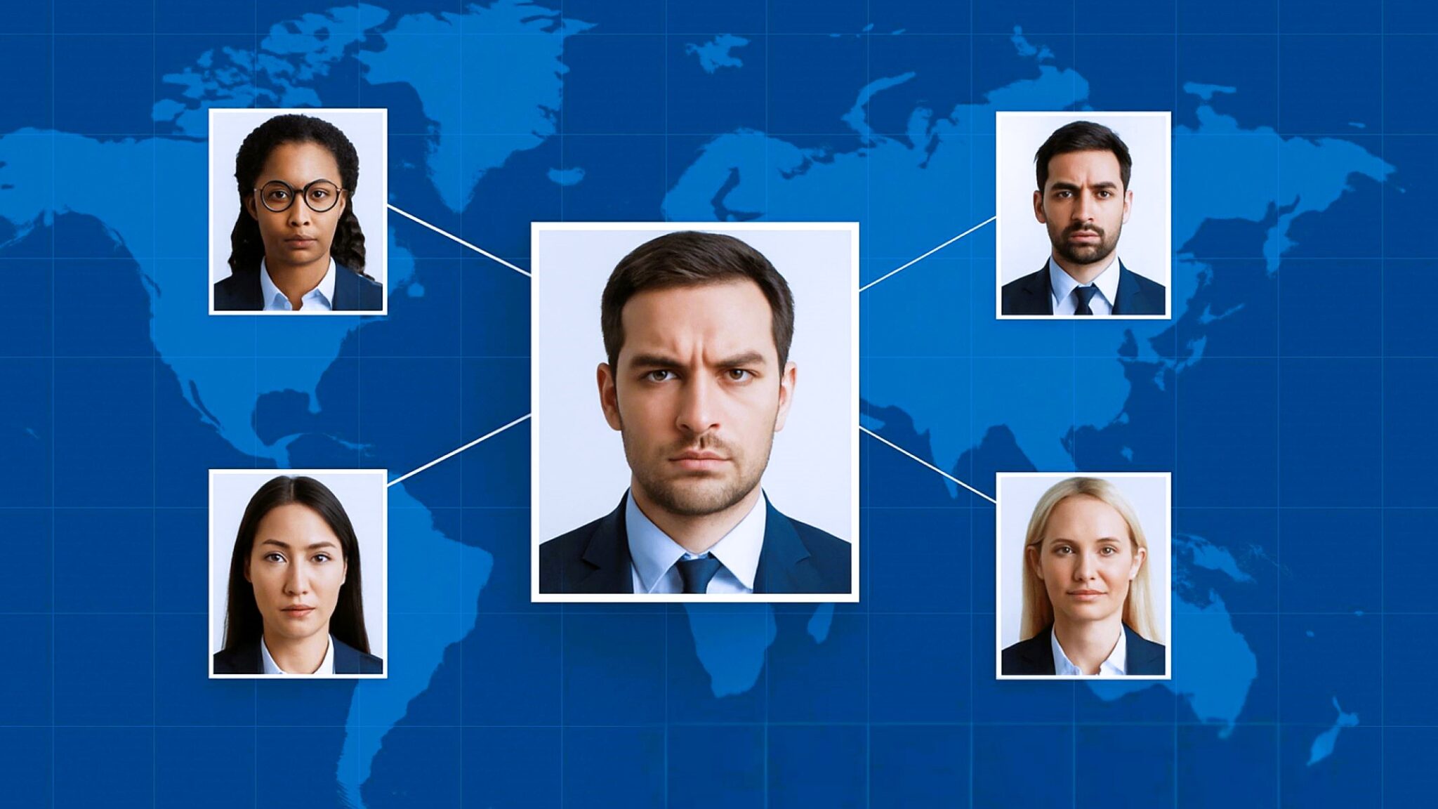 Typical measurements used for ID pictures across different nations